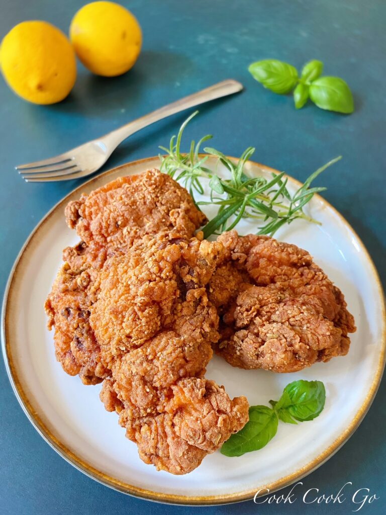 Perfect Easy Fried Chicken for Crispy Juicy Thighs - COOK COOK GO