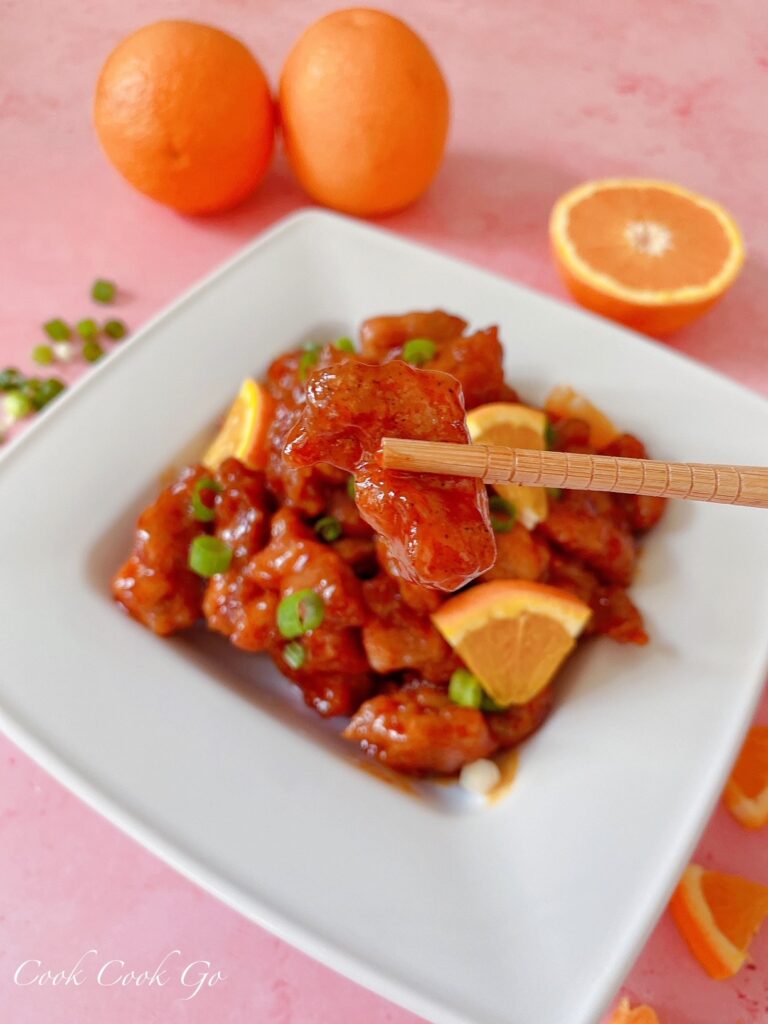 Crispy and Tangy Orange Chicken - COOK COOK GO