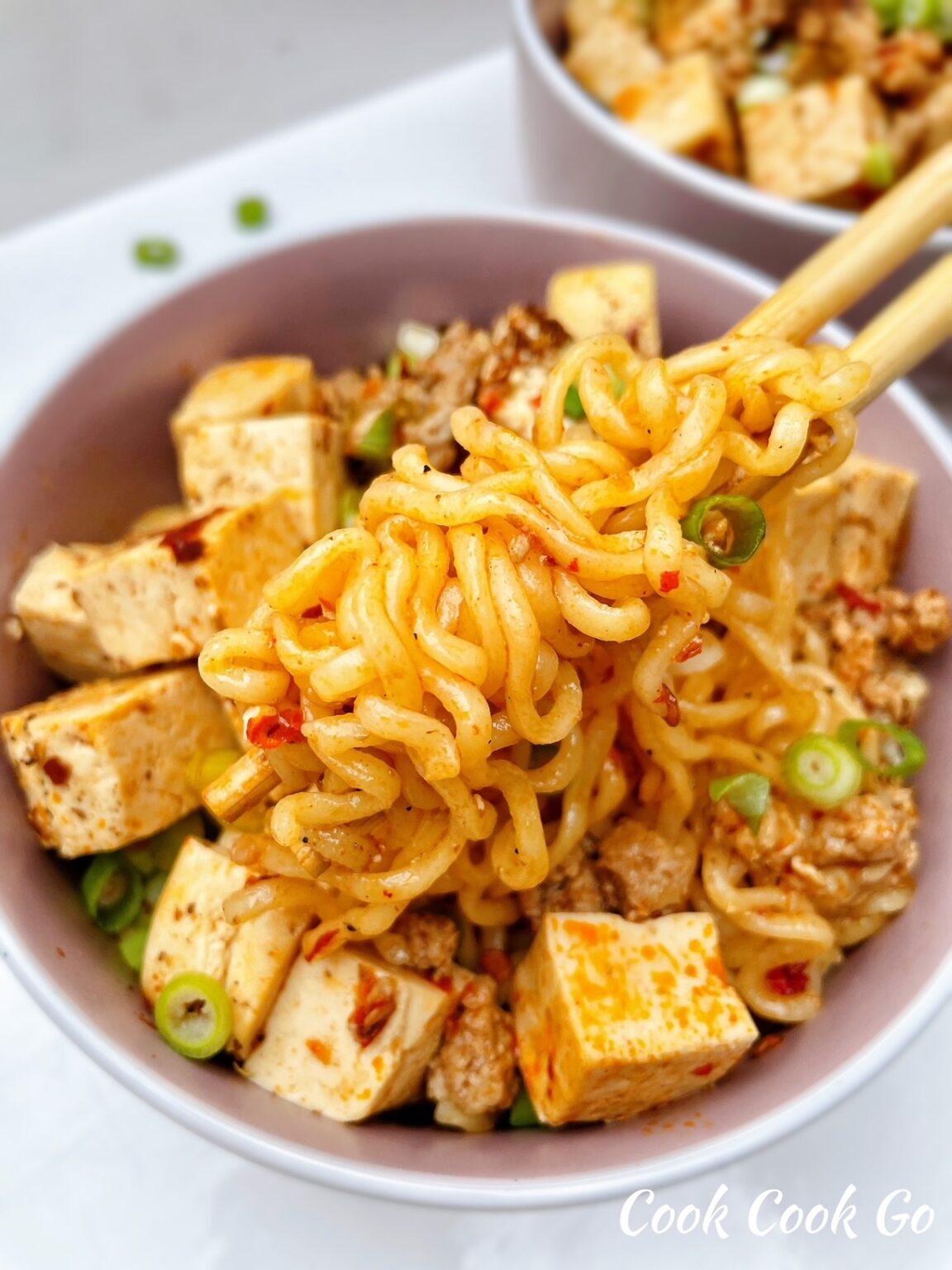 Mapo Tofu Ramen - COOK COOK GO